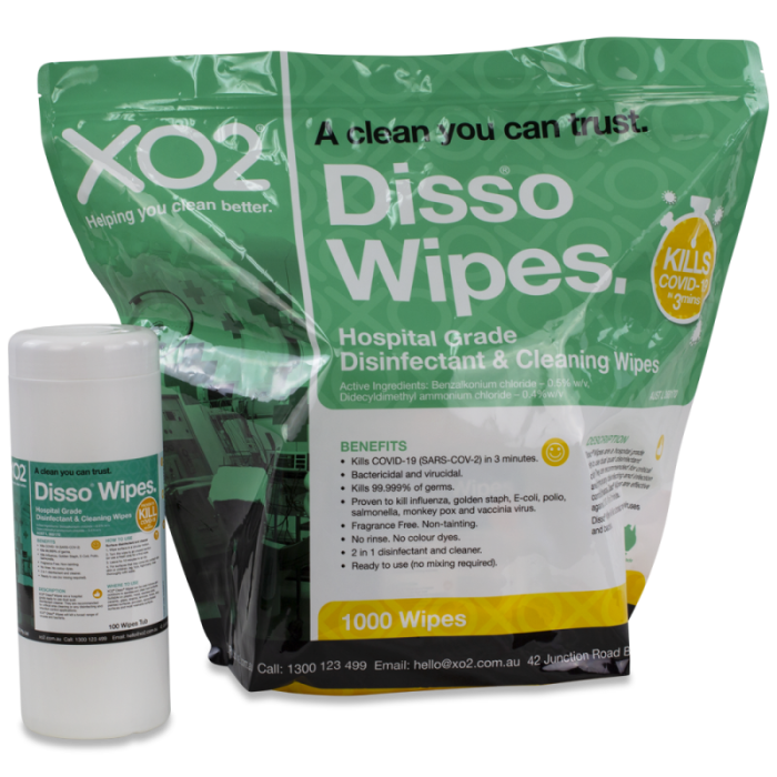 Disso® Wipes - Hospital Grade Surface Sanitising & Disinfection