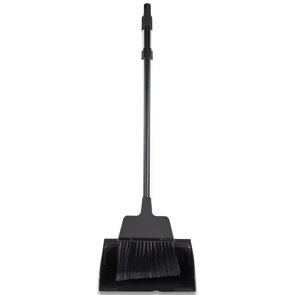 XO2® Lobby Dust Pan Set - Includes Pan & Stiff Broom