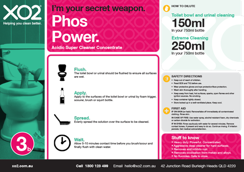 Phos Power - Phosphoric Acid Based Cleaner Concentrate
